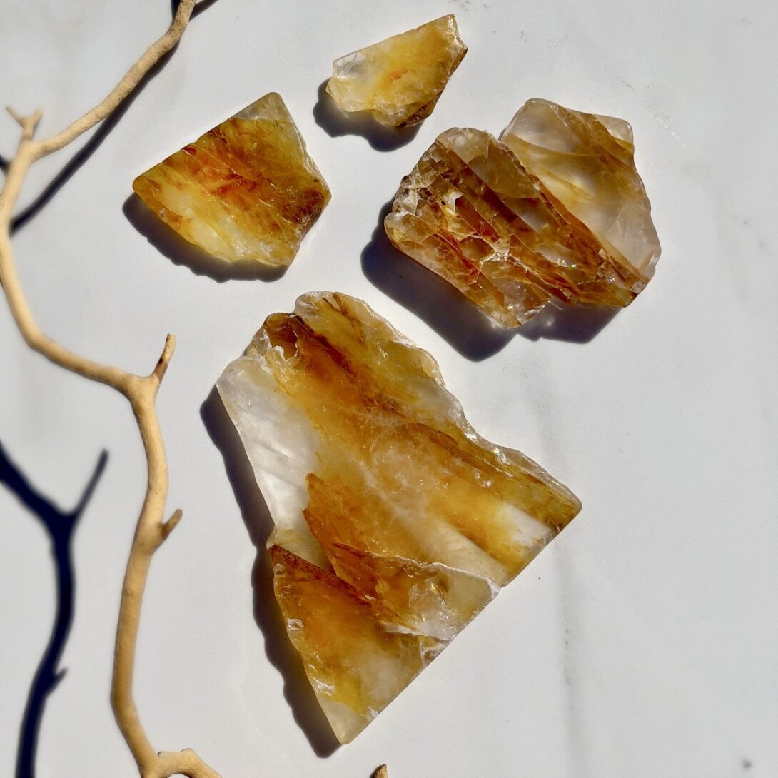Home Shop Gems & Minerals Golden Healer Quartz Slice