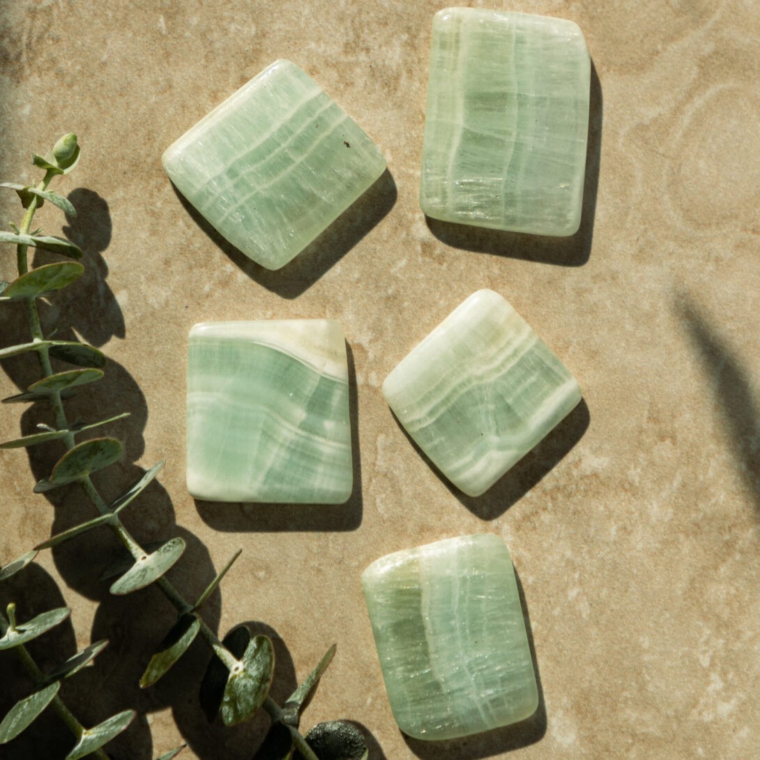 Sage Goddess Green Calcite Master Healer Slice for restoration
