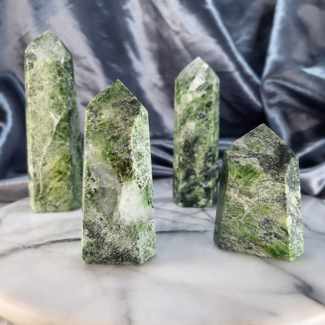 Sage Goddess Know Your Path Diopside in Quartz Generator