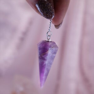 Lepidolite Pendulum for tranquility & guidance - Sage Goddess