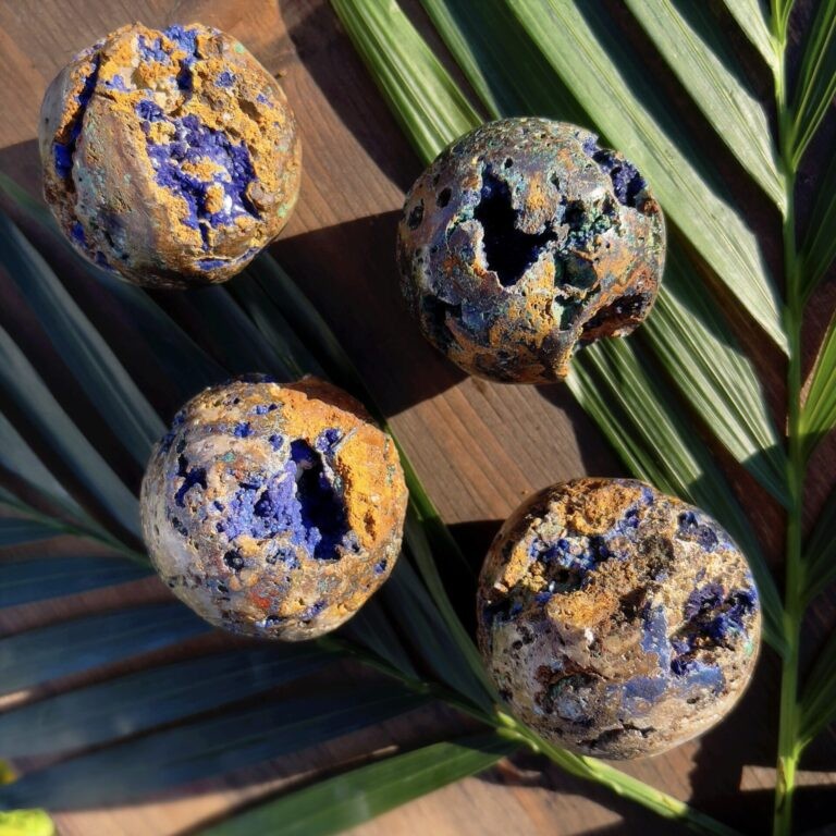 Home Shop Gems & Minerals Psychic Mastery Azurite Sphere
