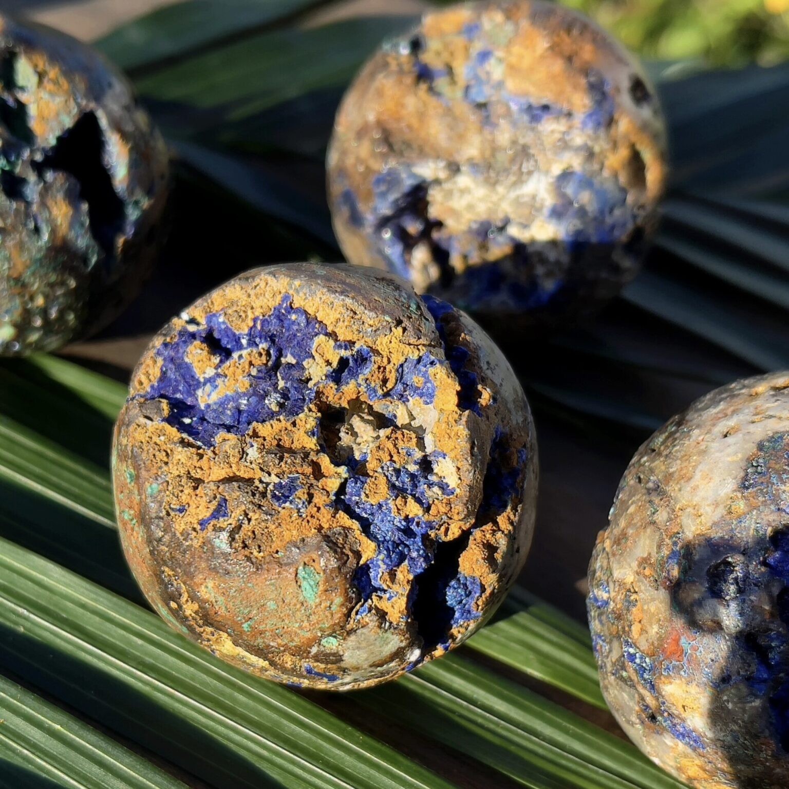 Home Shop Gems & Minerals Psychic Mastery Azurite Sphere