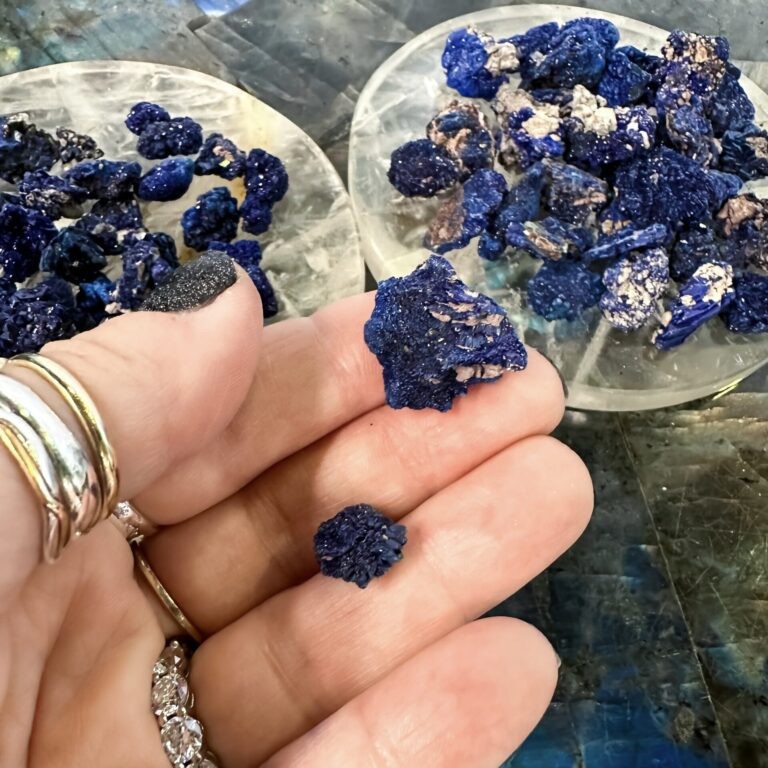 Sage Goddess Natural Azurite Cluster for Psychic Mastery