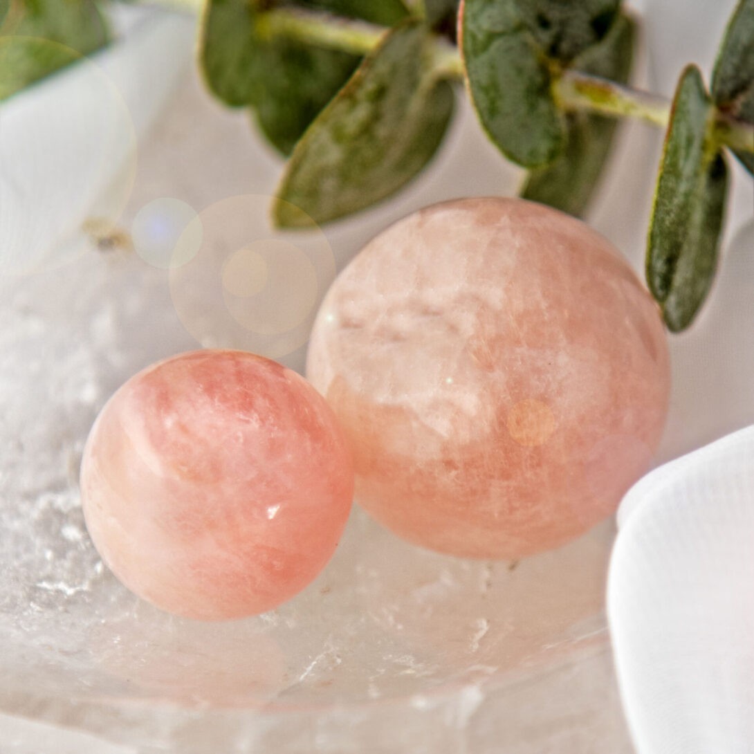 Sage Goddess Queen of Love Morganite Sphere to feel worthy of love