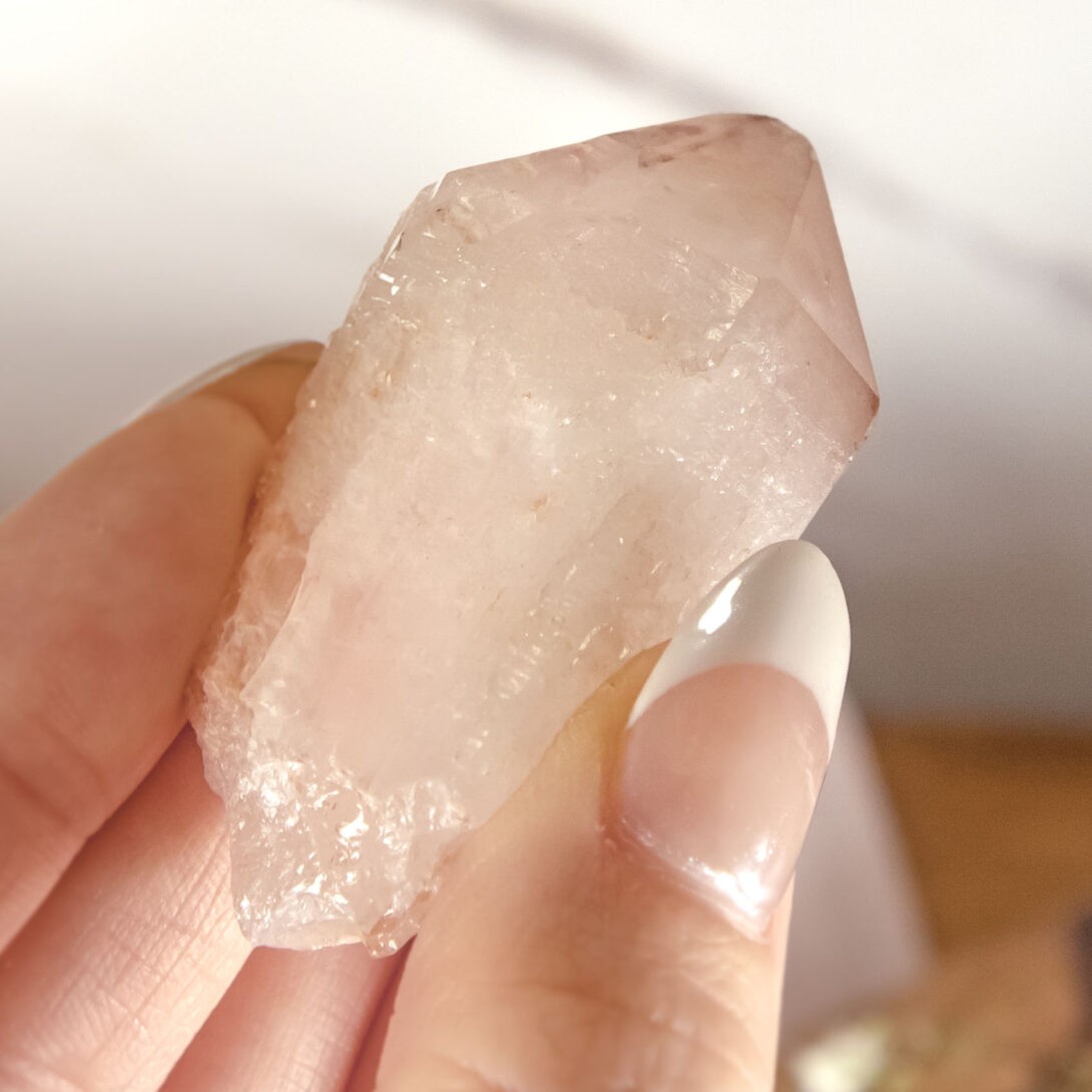 Restorative Purple Lithium Candle Quartz Point