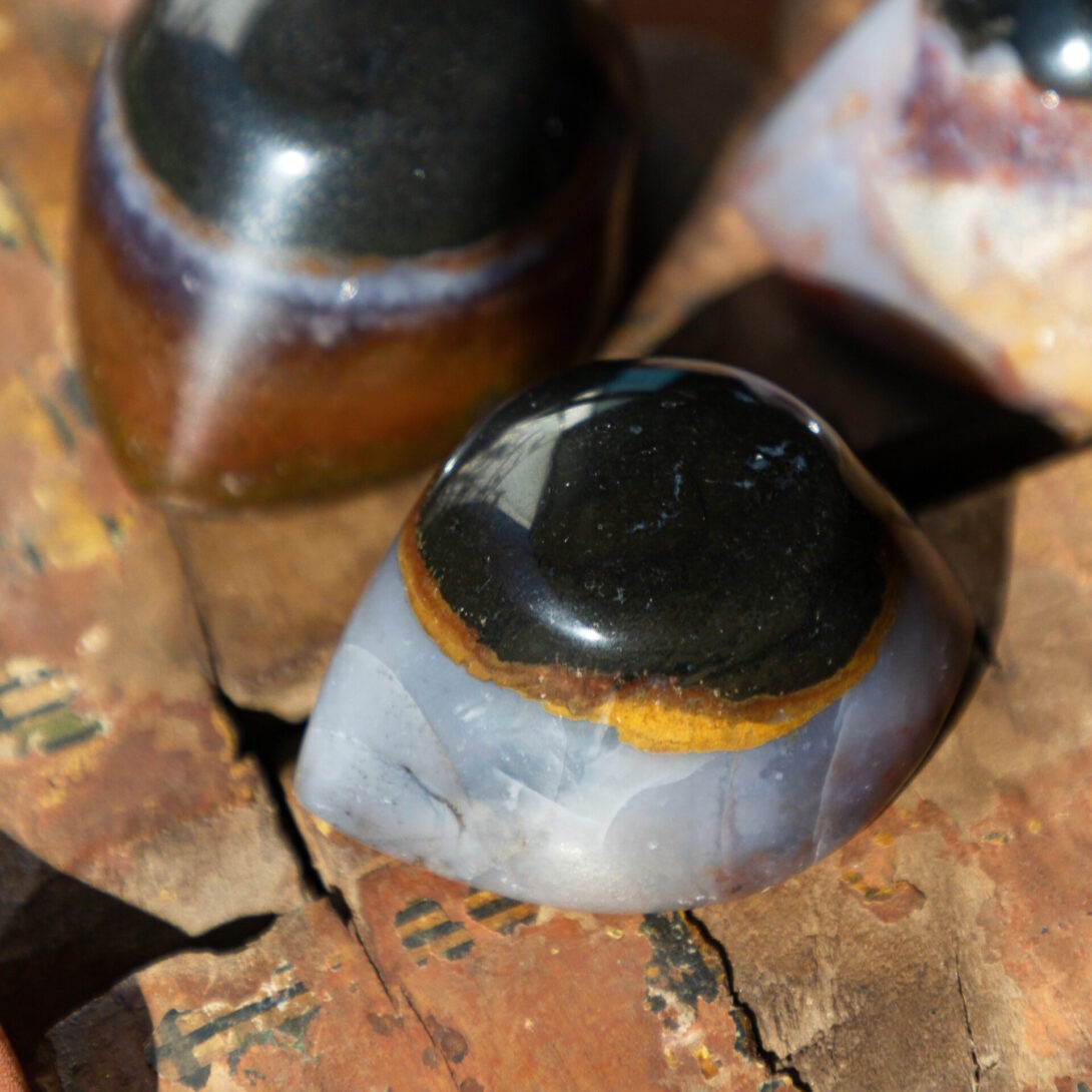 Sage Goddess Shiva Eye Agate for psychic awakening and protection