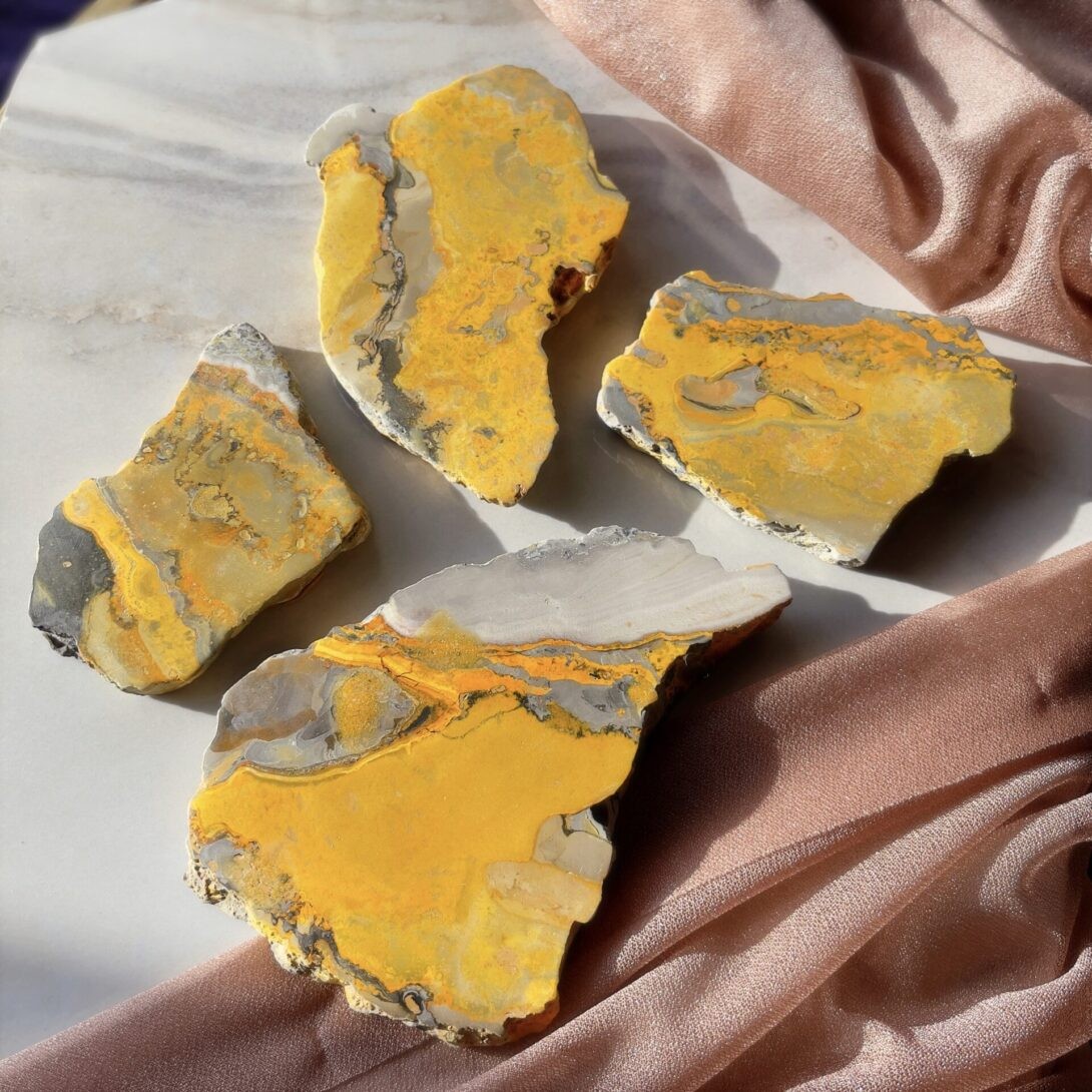 Home Shop Gems & Minerals Zest for Life Bumblebee Jasper Slice