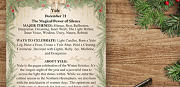 Free Downloadable Yule Worksheet