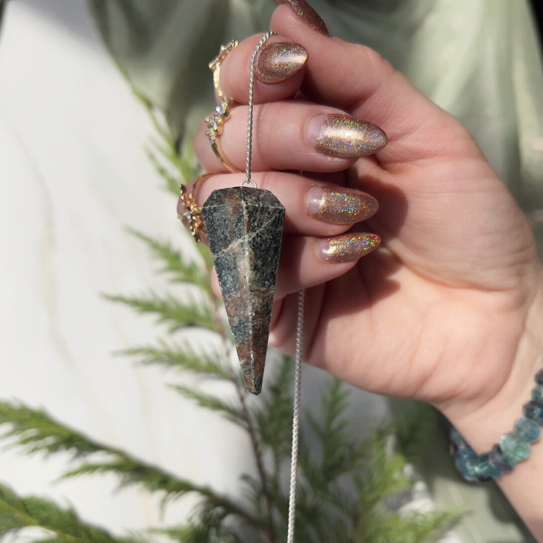 Home Shop Gems & Minerals Almandine and Green Garnet Grounded ...