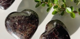 Sage Goddess Almandine Garnet Centering Heart for stability