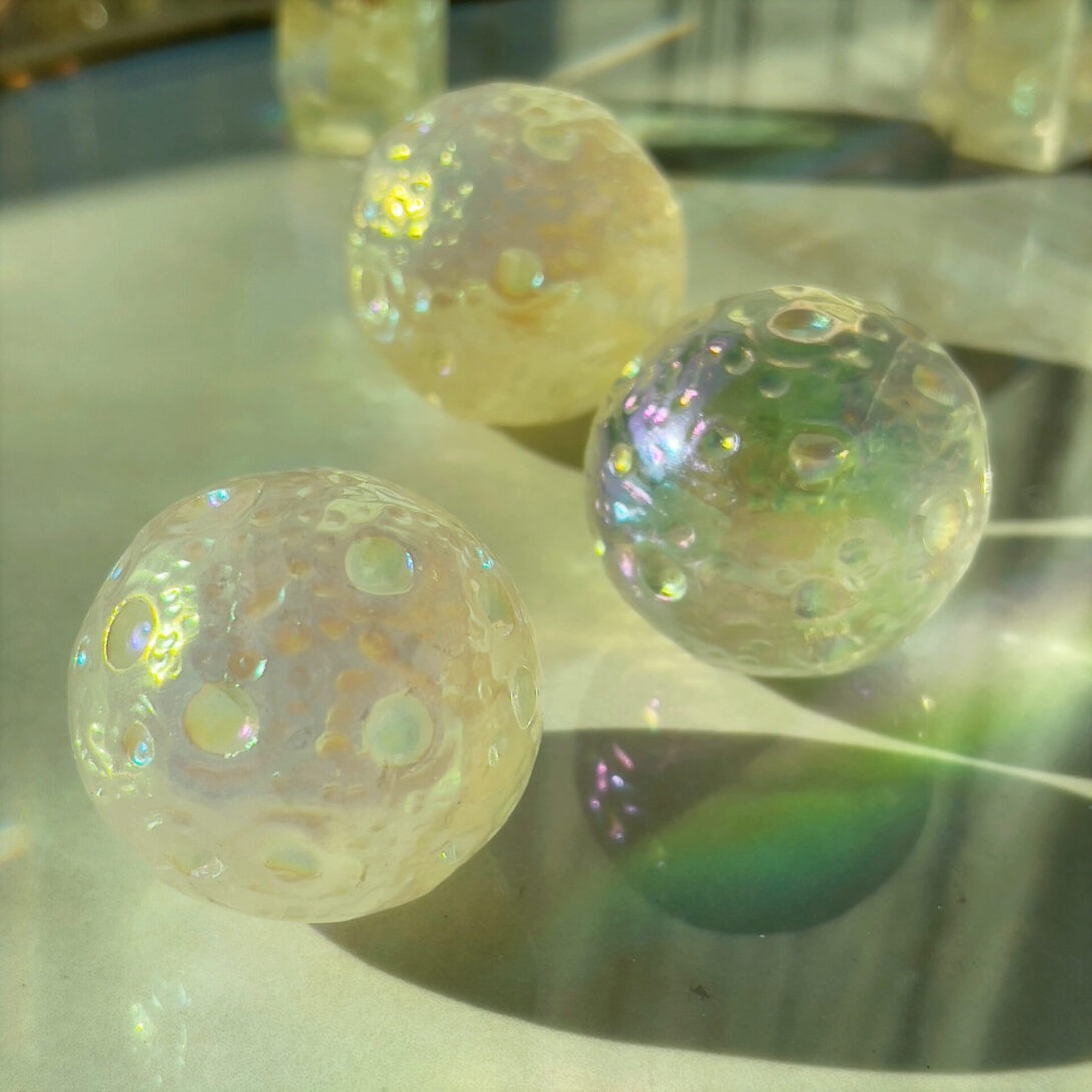 Angel Aura Quartz Full Moon Sphere - Sage Goddess