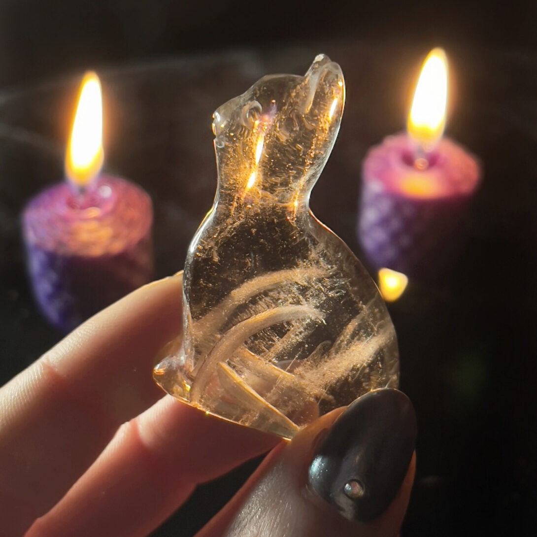 Sage Goddess Protect Your Independence Smoky Quartz Cat