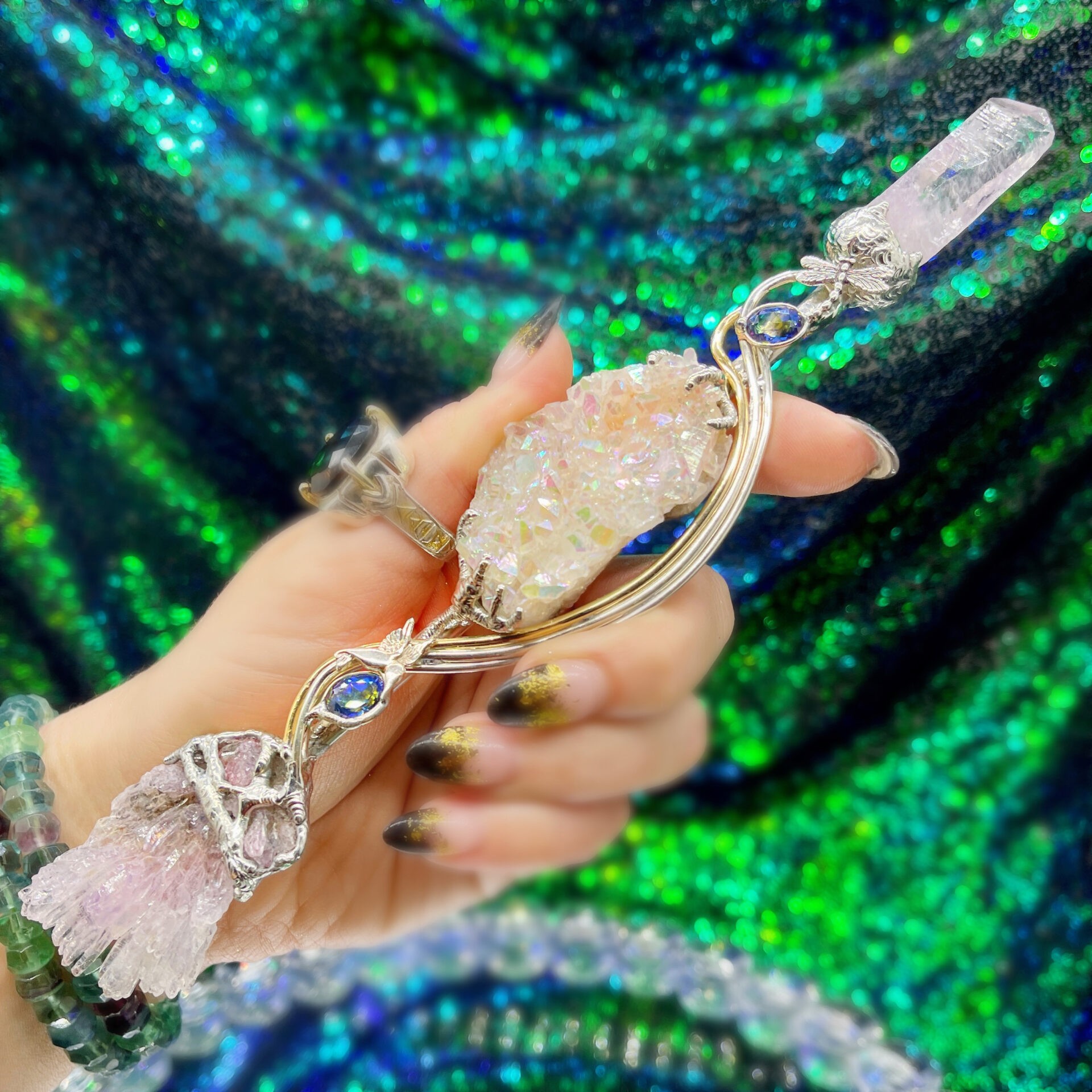 Vera Cruz Amethyst, Bi Color Topaz, Rainbow Quartz Cluster, Flower ...