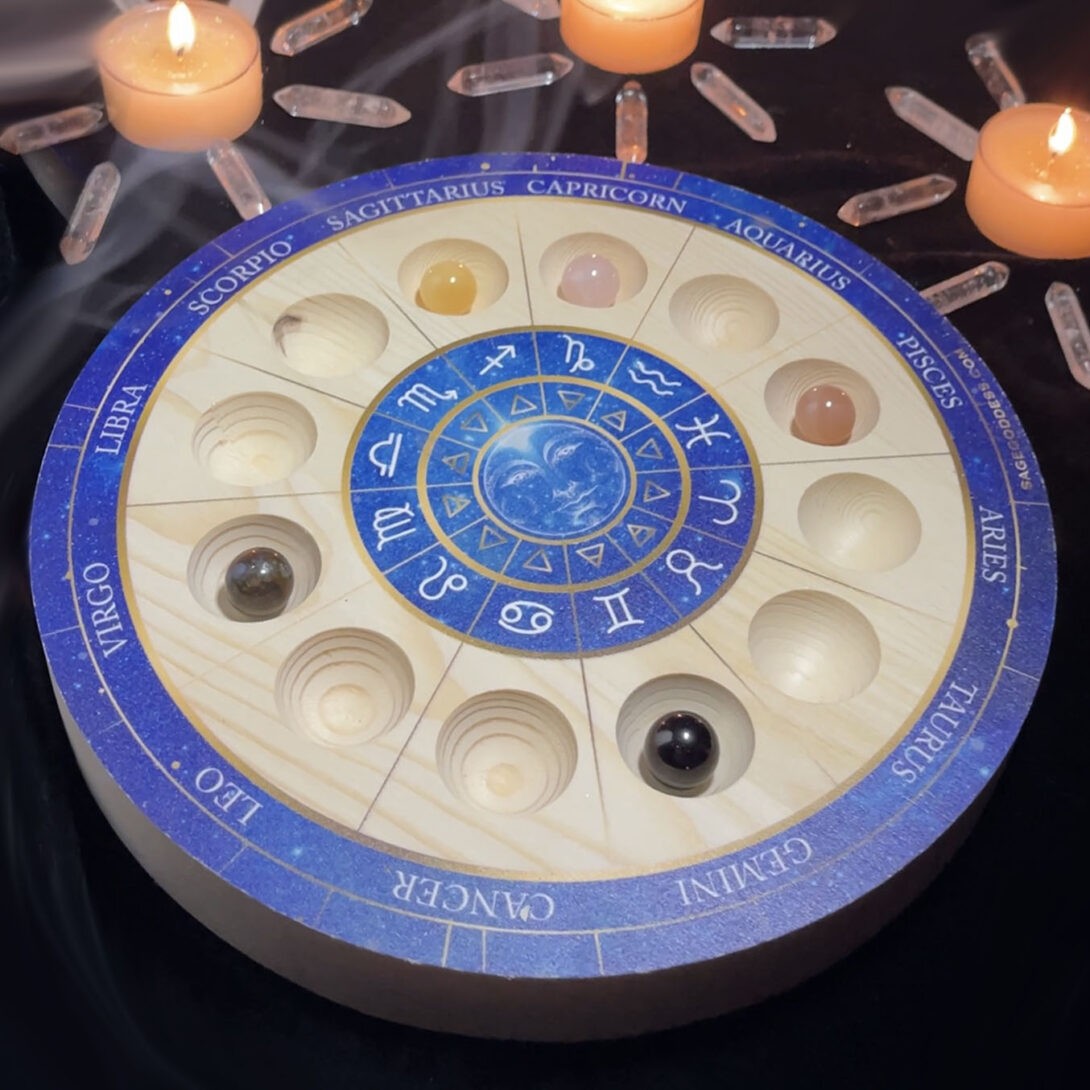Sage Goddess Divination by Zodiac Casting Board Set