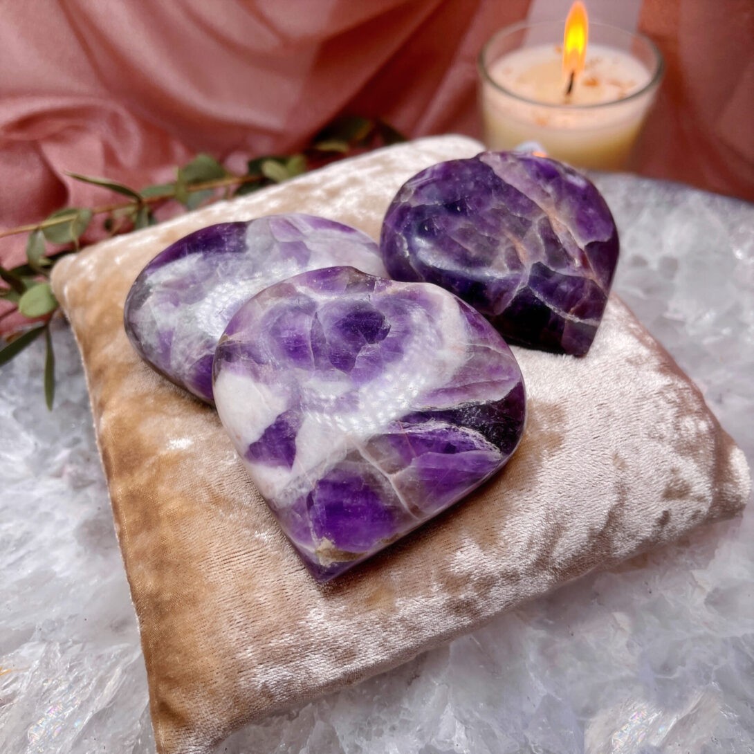 Sage Goddess Dream Amethyst Protection Heart for support