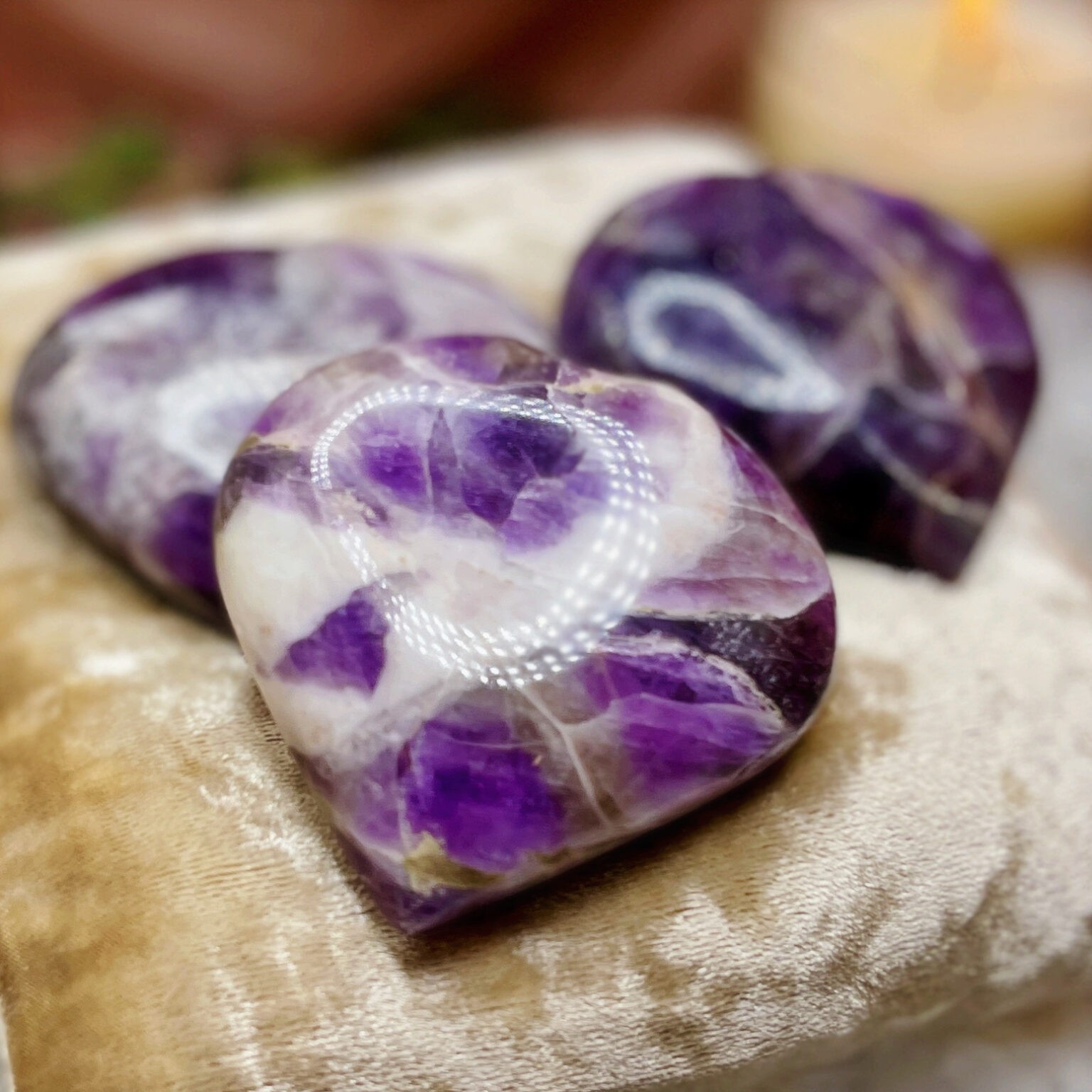 Sage Goddess Dream Amethyst Protection Heart for support