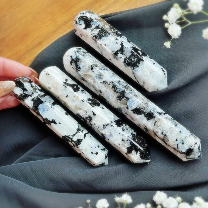 Sage Goddess Rainbow Moonstone Manifestation Massage Wand