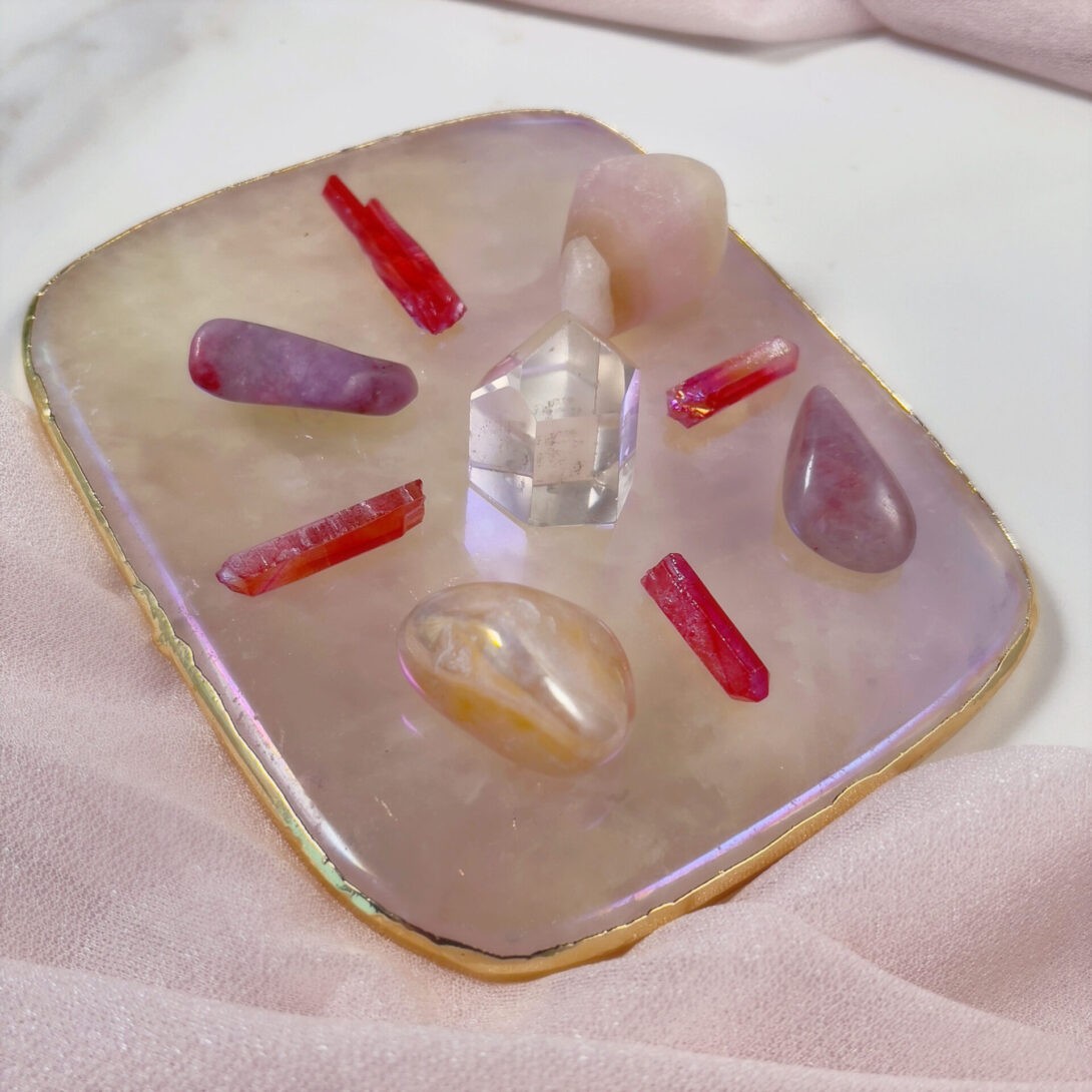 Sage Goddess Self-Love Crystal Grid for compassion and healing