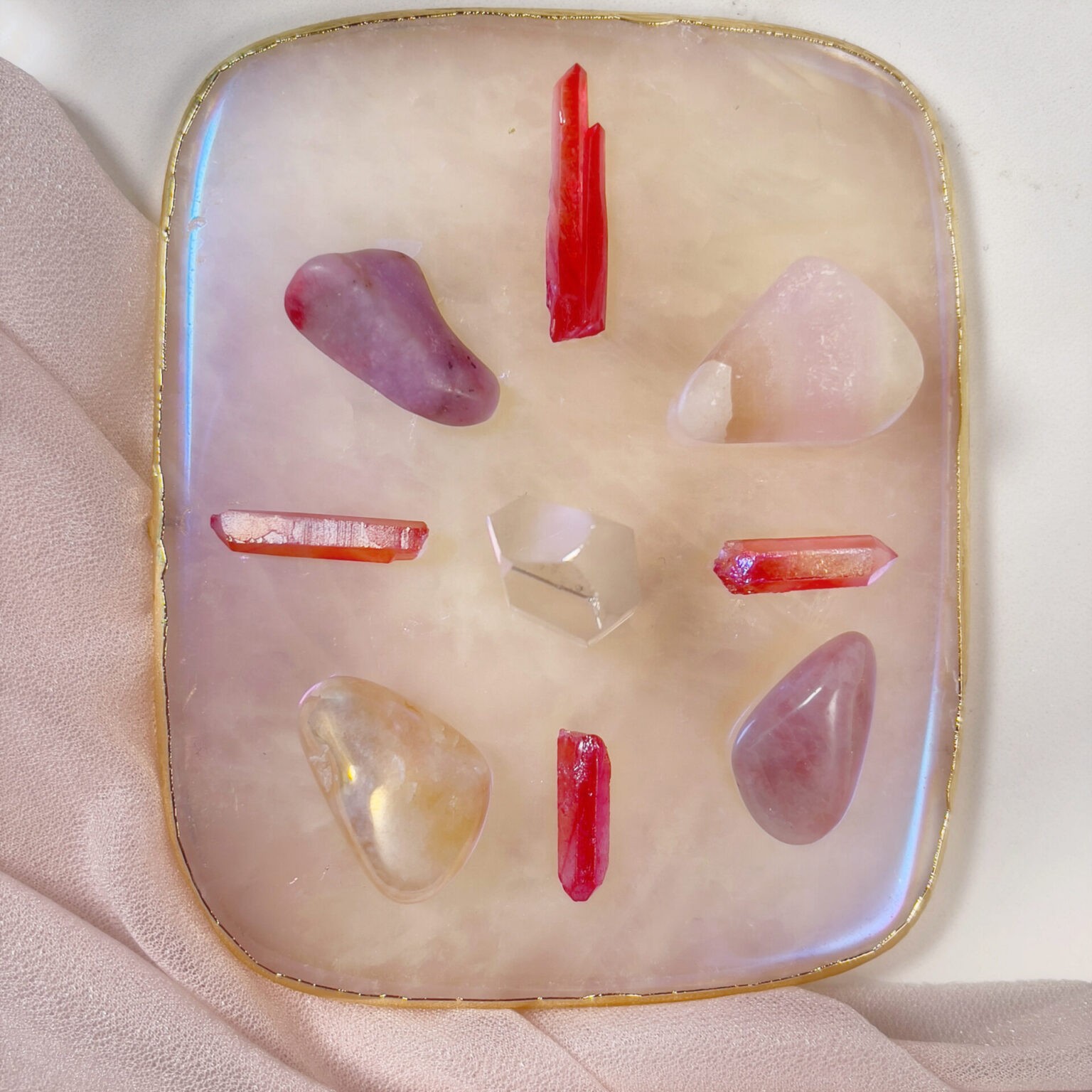 Sage Goddess Self-Love Crystal Grid for compassion and healing