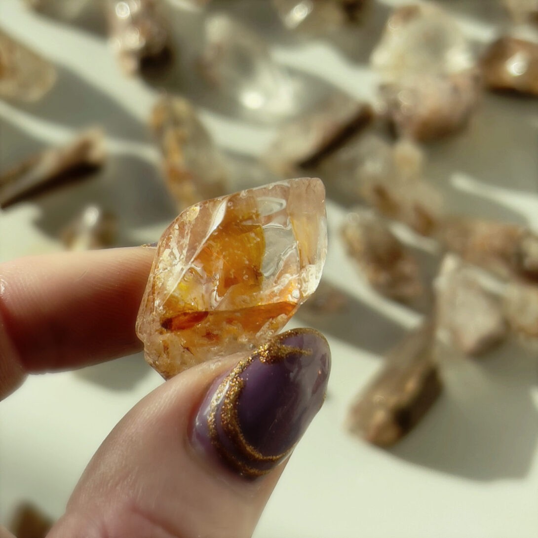 Polished Amphibole Quartz for spiritual connection - Sage Goddess