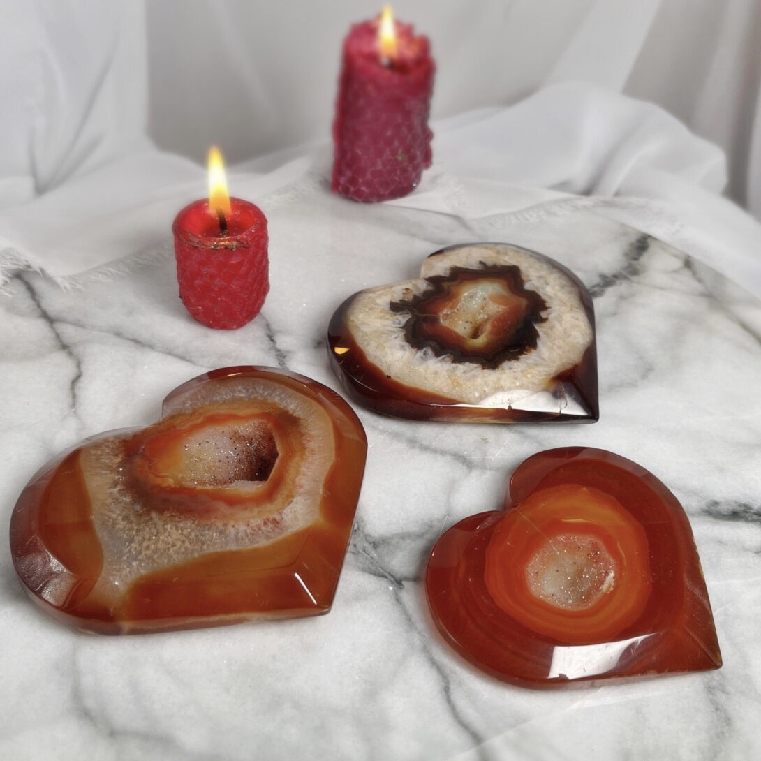 Sage Goddess Carnelian Geode Passionate Heart for sensuality
