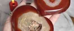 Sage Goddess Carnelian Geode Passionate Heart for sensuality