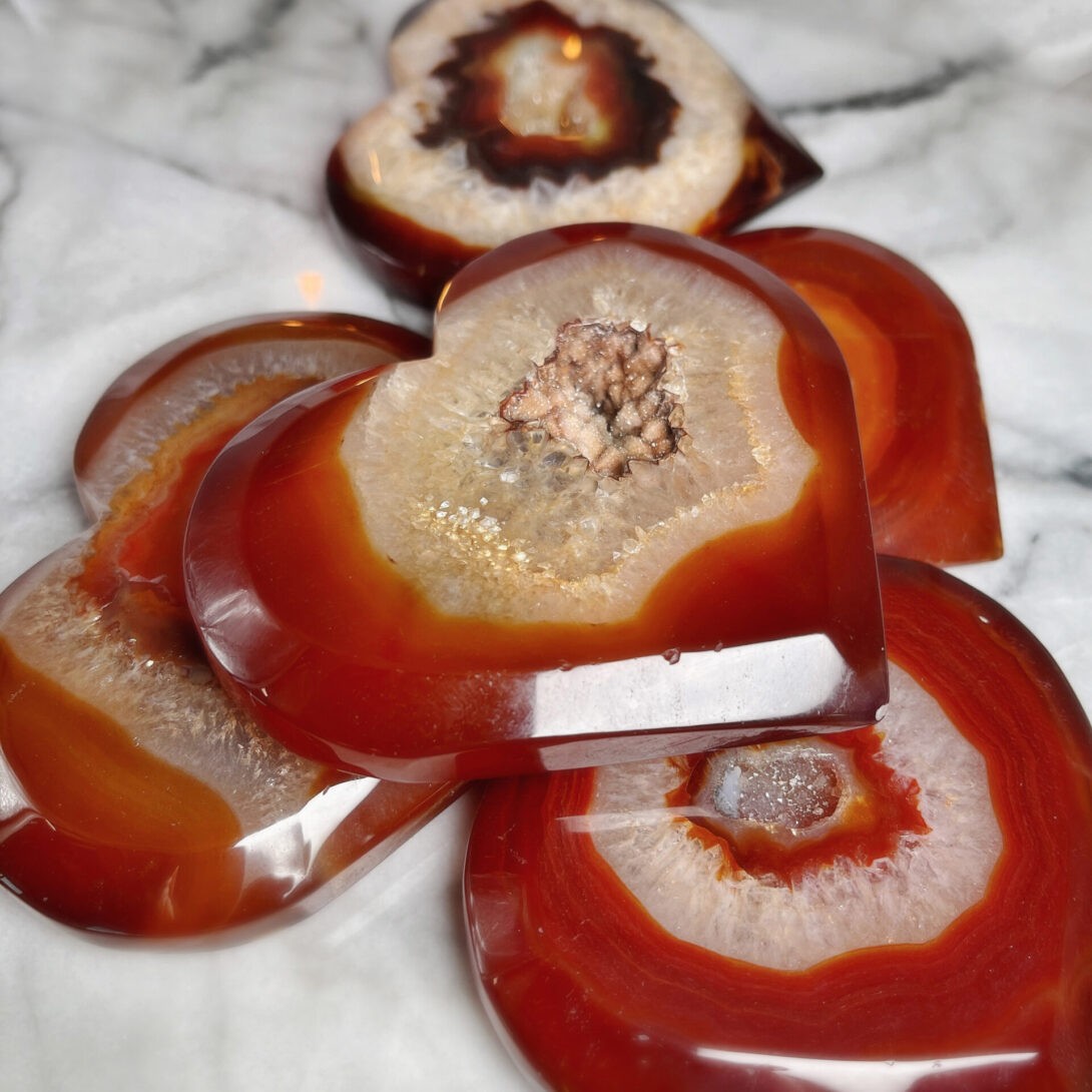 Sage Goddess Carnelian Geode Passionate Heart for sensuality