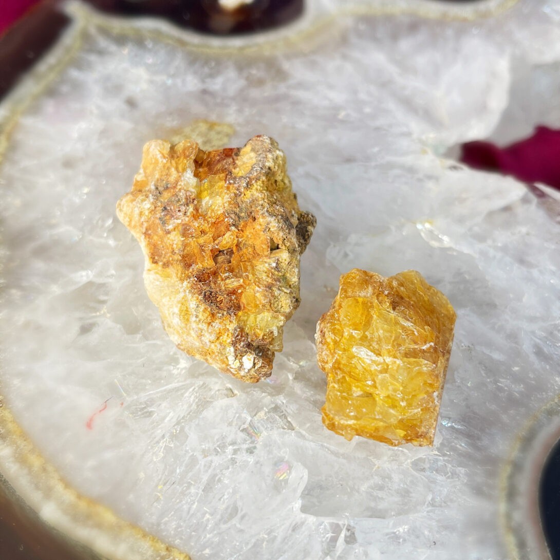 Tenebrescent Scapolite Crystal - Sage Goddess