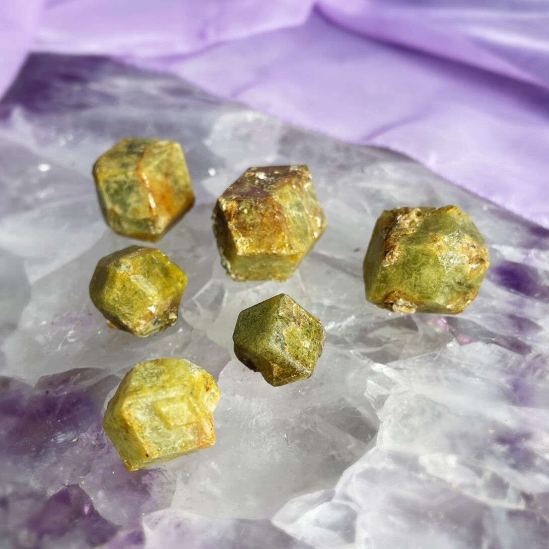 Sage Goddess Natural Green Grossular Garnet