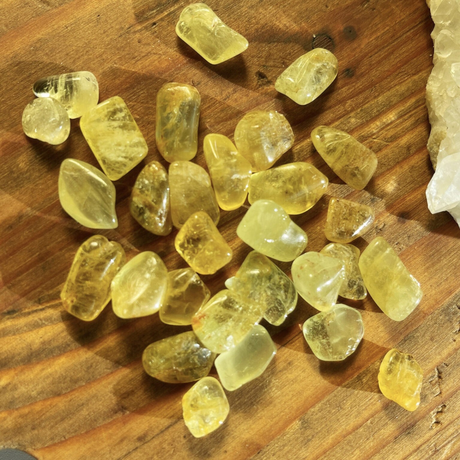 Tumbled Heliodor for manifestation - Sage Goddess