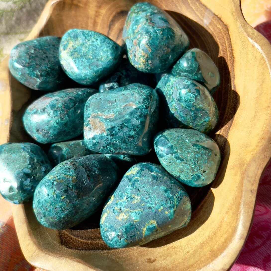 Sage Goddess Tucson Unpacking: Tumbled Dioptase