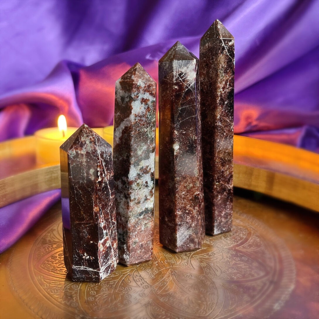 Calderite Garnet Generator for stability & grounding - Sage Goddess