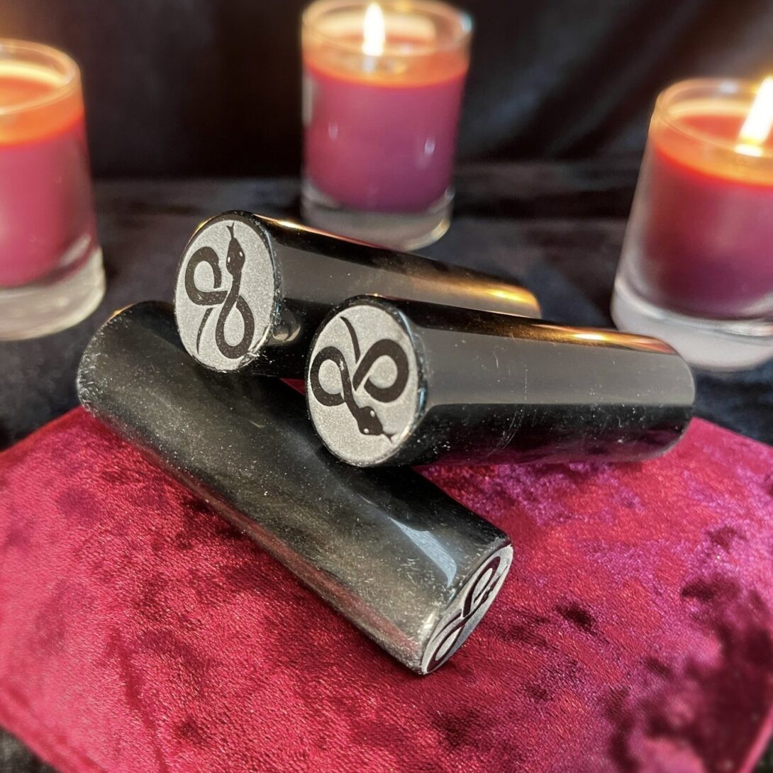 Home Shop Gems & Minerals Obsidian Ouroboros Wax Stamper