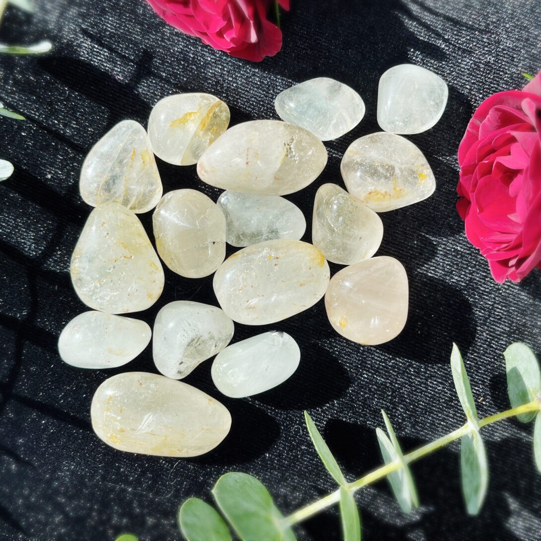 Home Shop Gems & Minerals Tumbled Silver Topaz