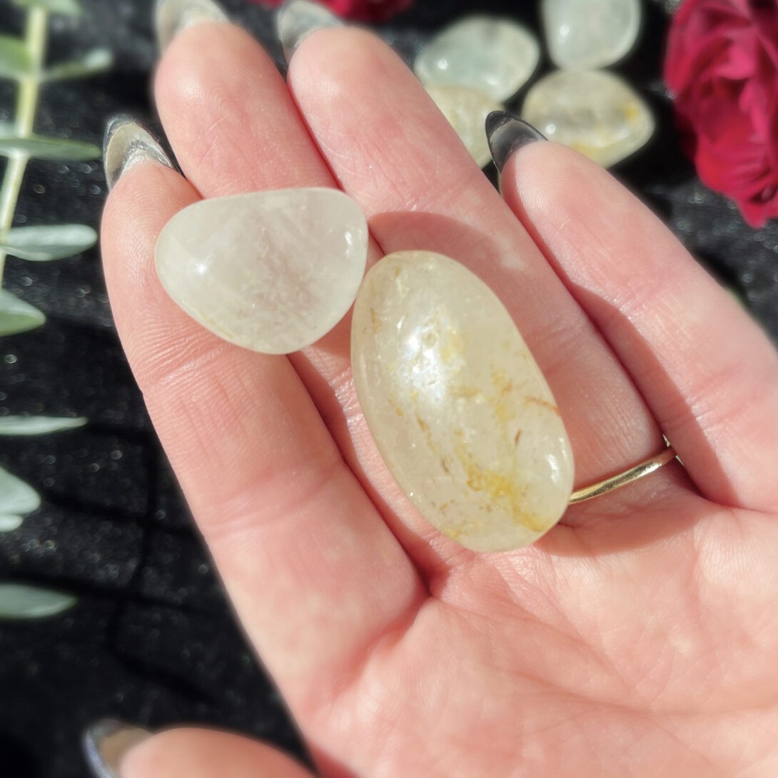 Home Shop Gems & Minerals Tumbled Silver Topaz