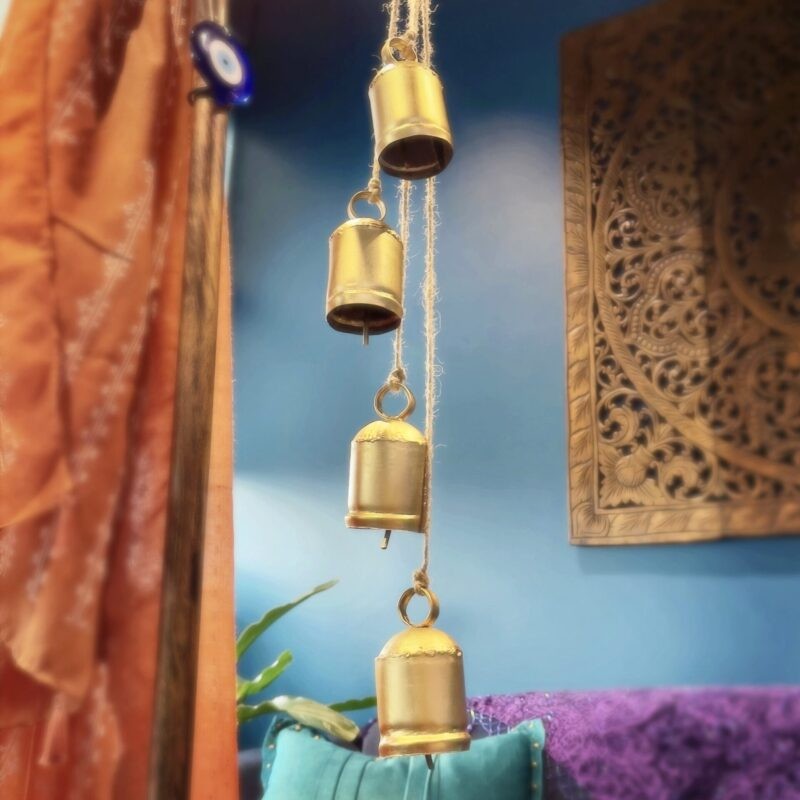 Sage Goddess Hanging Brass Bells for sound healing