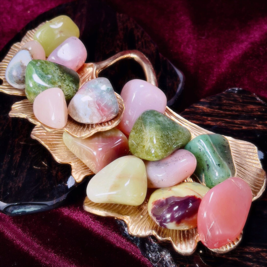 Sage Goddess Intuitively Chosen Tumbled Grossular Garnet