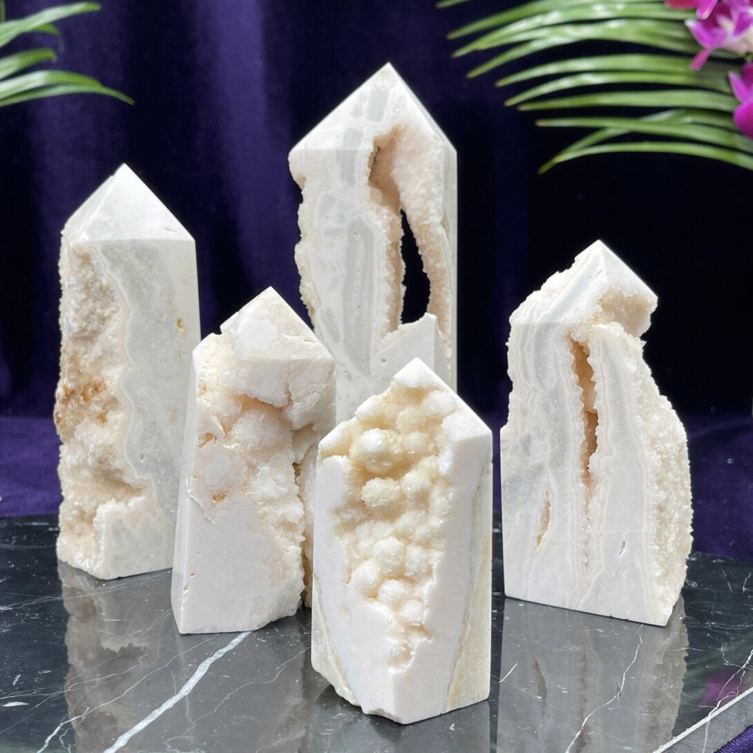 Sage Goddess Natural Sided Pink Dolomite Love Manifesting Obelisk