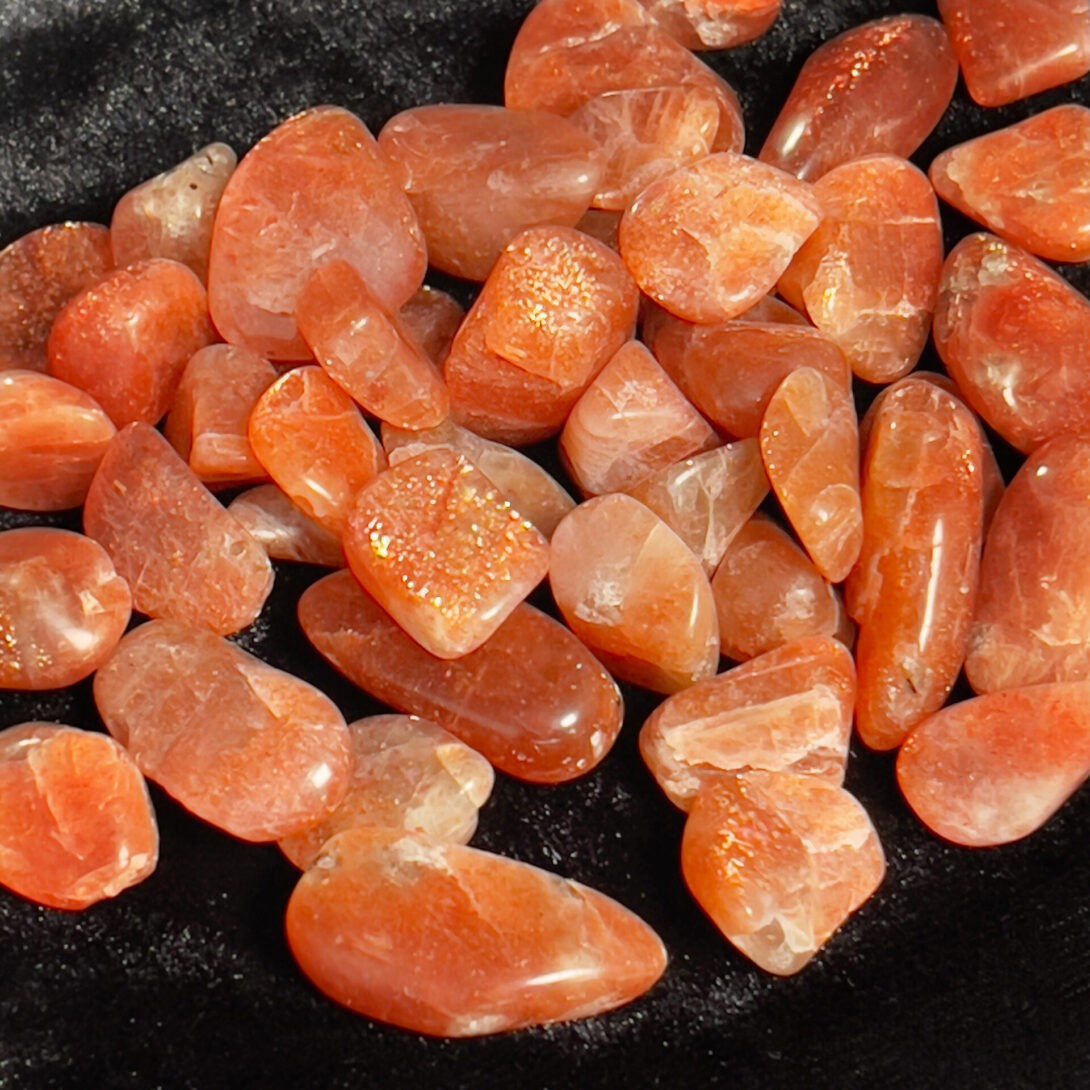 Sage Goddess Tumbled Confetti Sunstone
