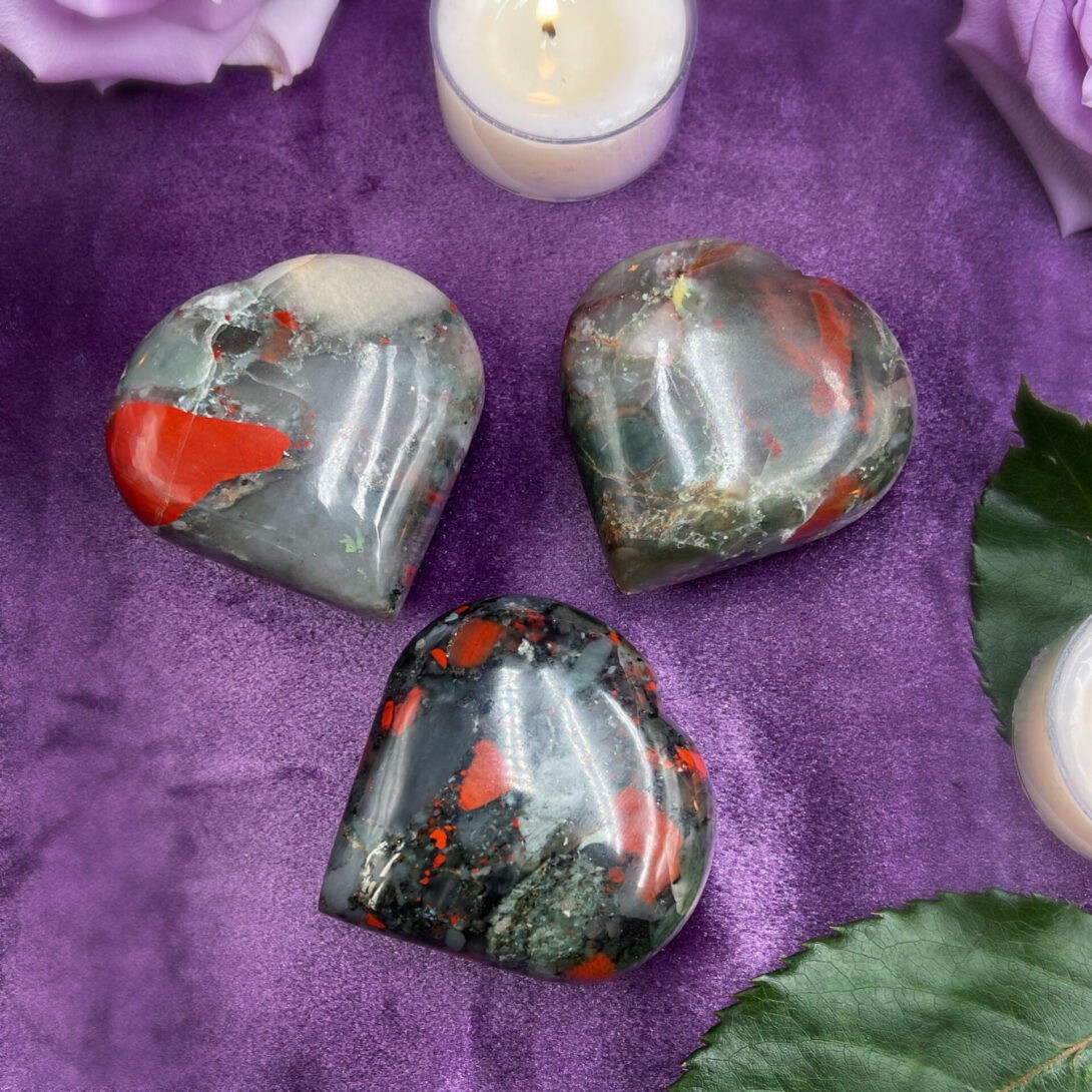 Sage Goddess African Bloodstone Master Healer Heart