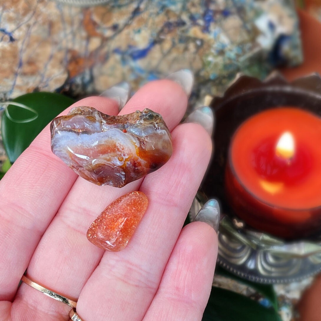 Sage Goddess Fire Element Gemstone Duo for inspiration