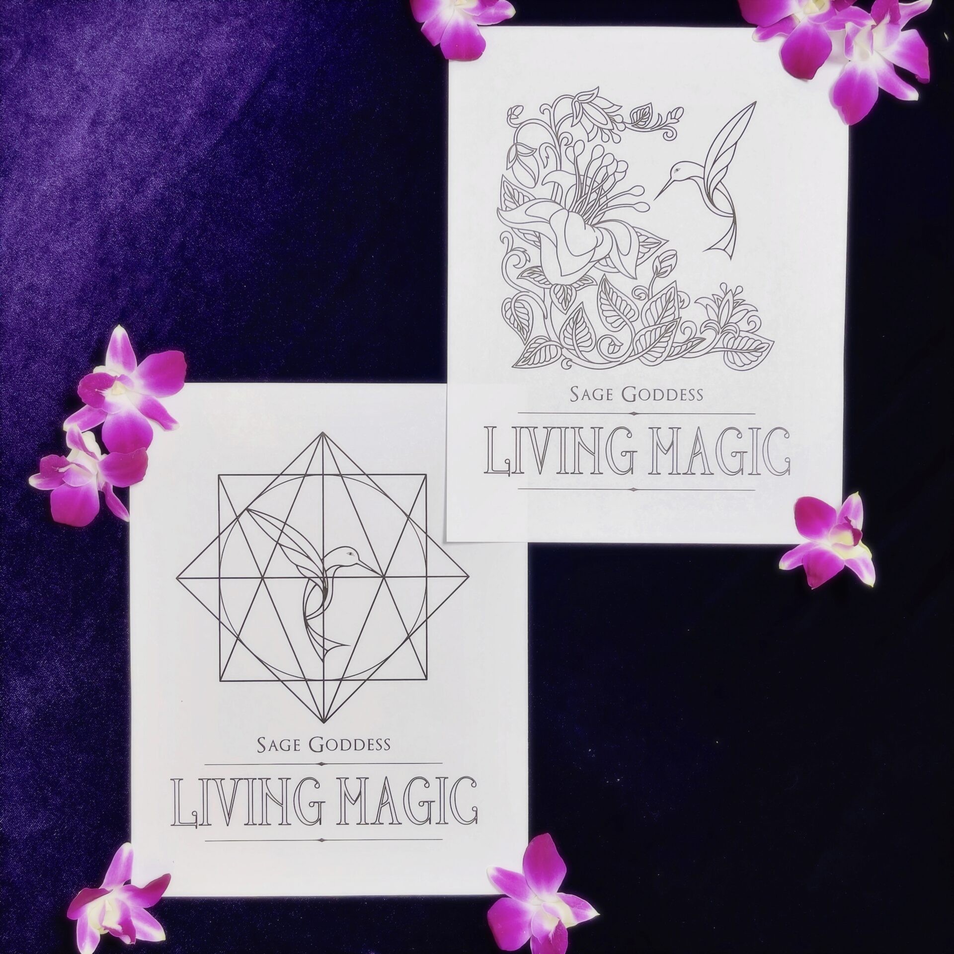 Sage Goddess Free Living Magic Coloring Competition Pages