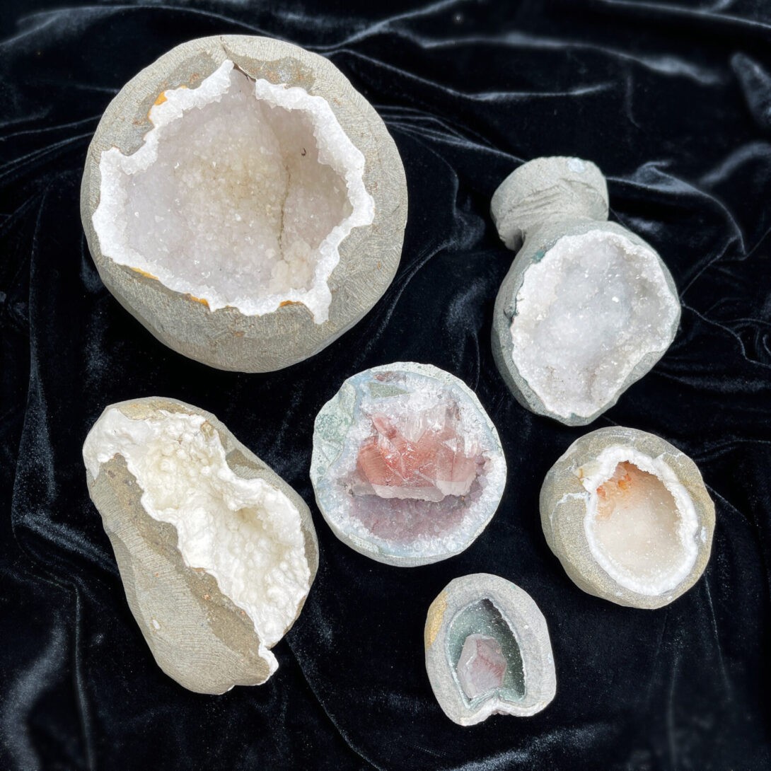 Sage Goddess Intuitively Chosen Zeolite Geode for cosmic wisdom