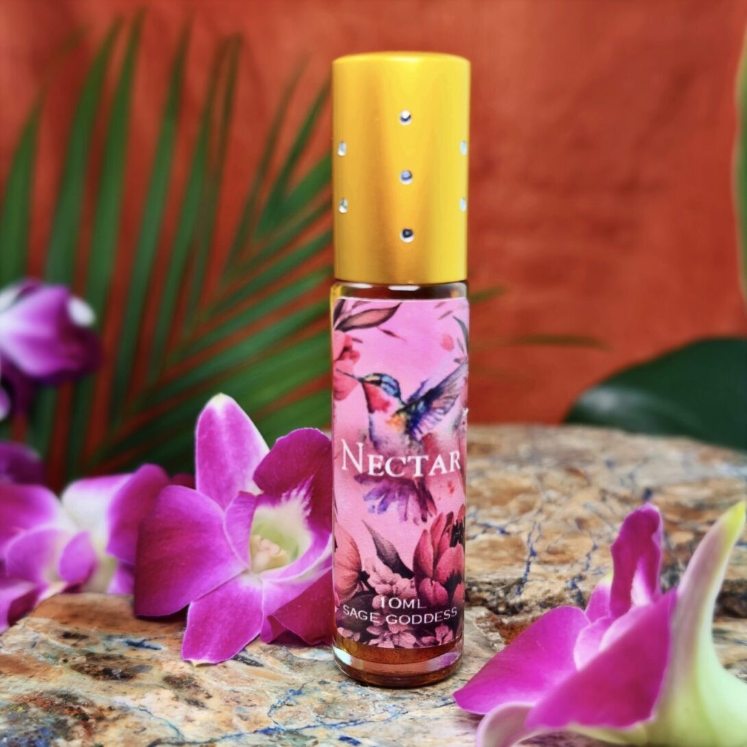 Nectar Perfume & Intention Candle Set for joy & wonder - Sage Goddess