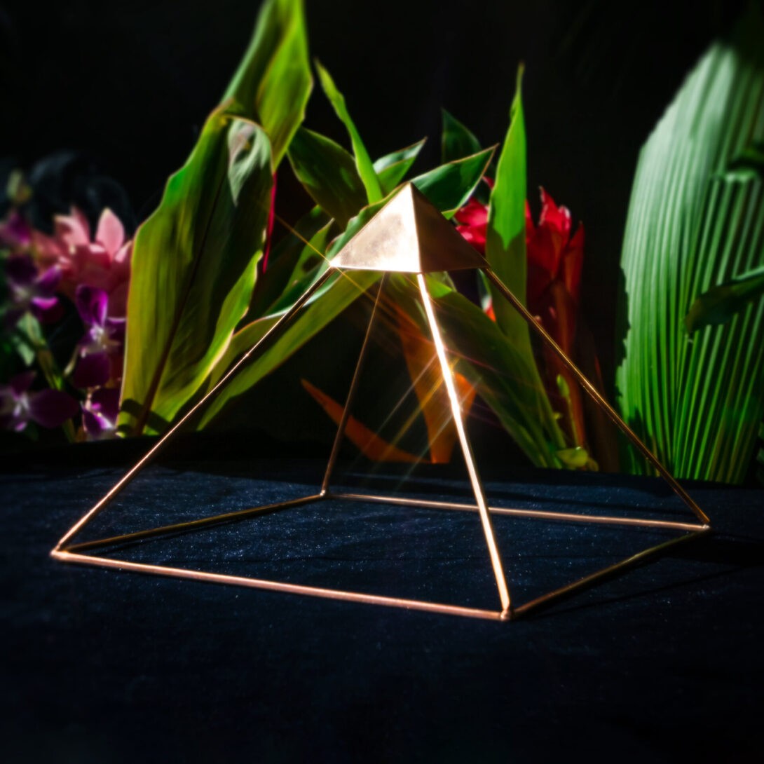 Copper Pyramid for conducting energy - Sage Goddess