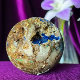 Azurite Sphere to enhance your psychic gifts - Sage Goddess