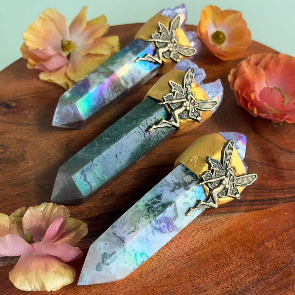 Intuitively Chosen Angel Aura Faerie Wand - Sage Goddess