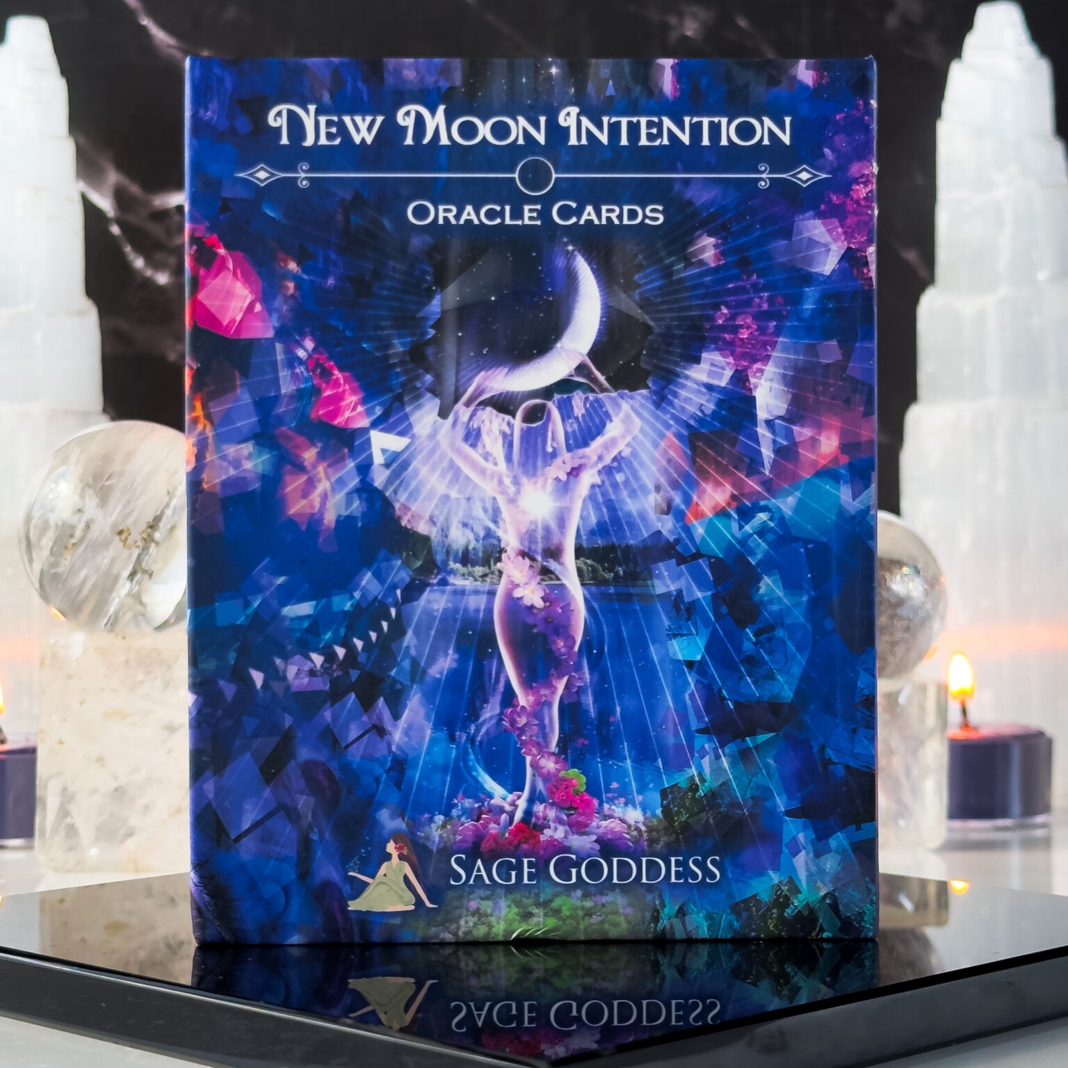 New Moon Oracle Deck for setting powerful intentions - Sage Goddess