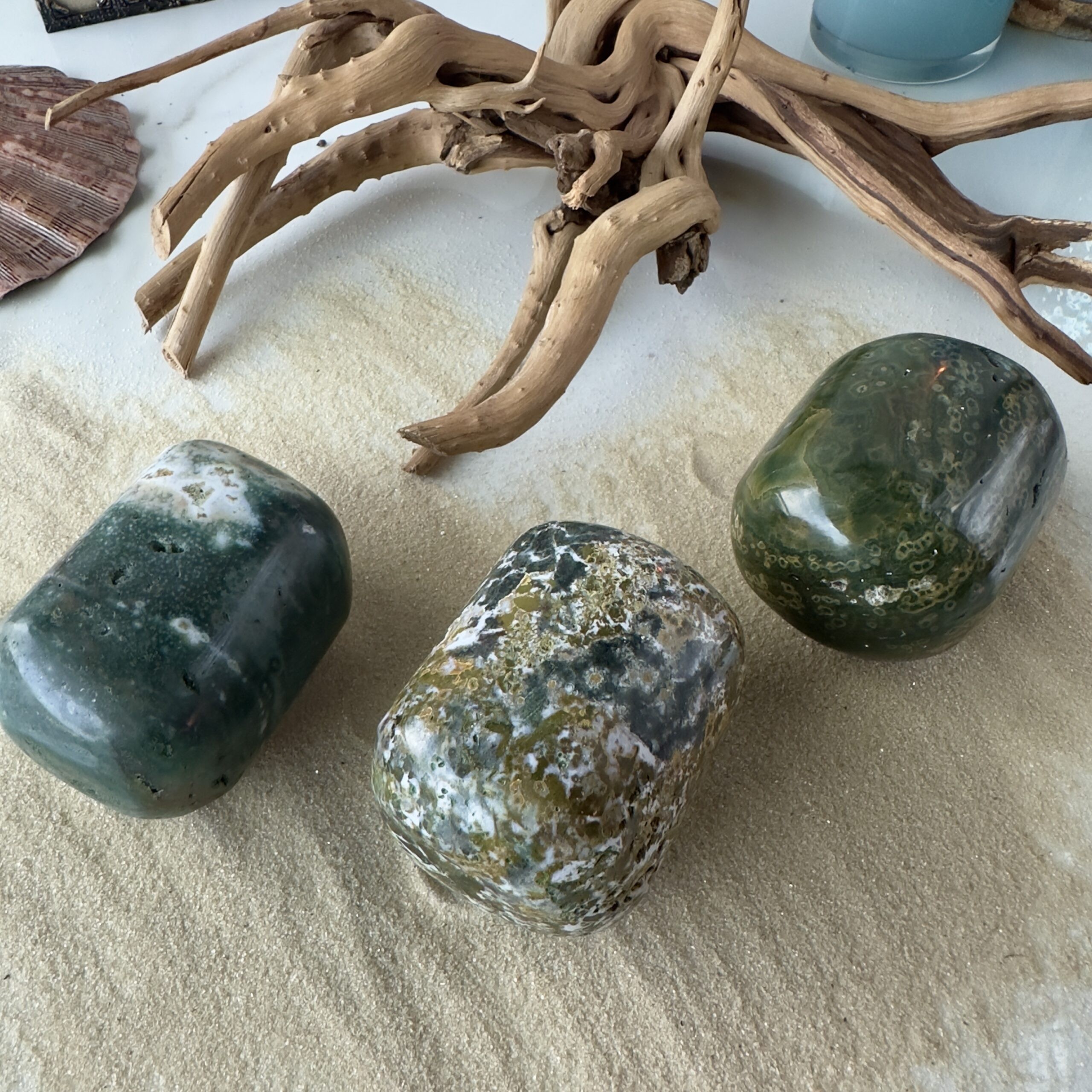 Ocean Jasper Power Stone for a positive outlook & joy - Sage Goddess
