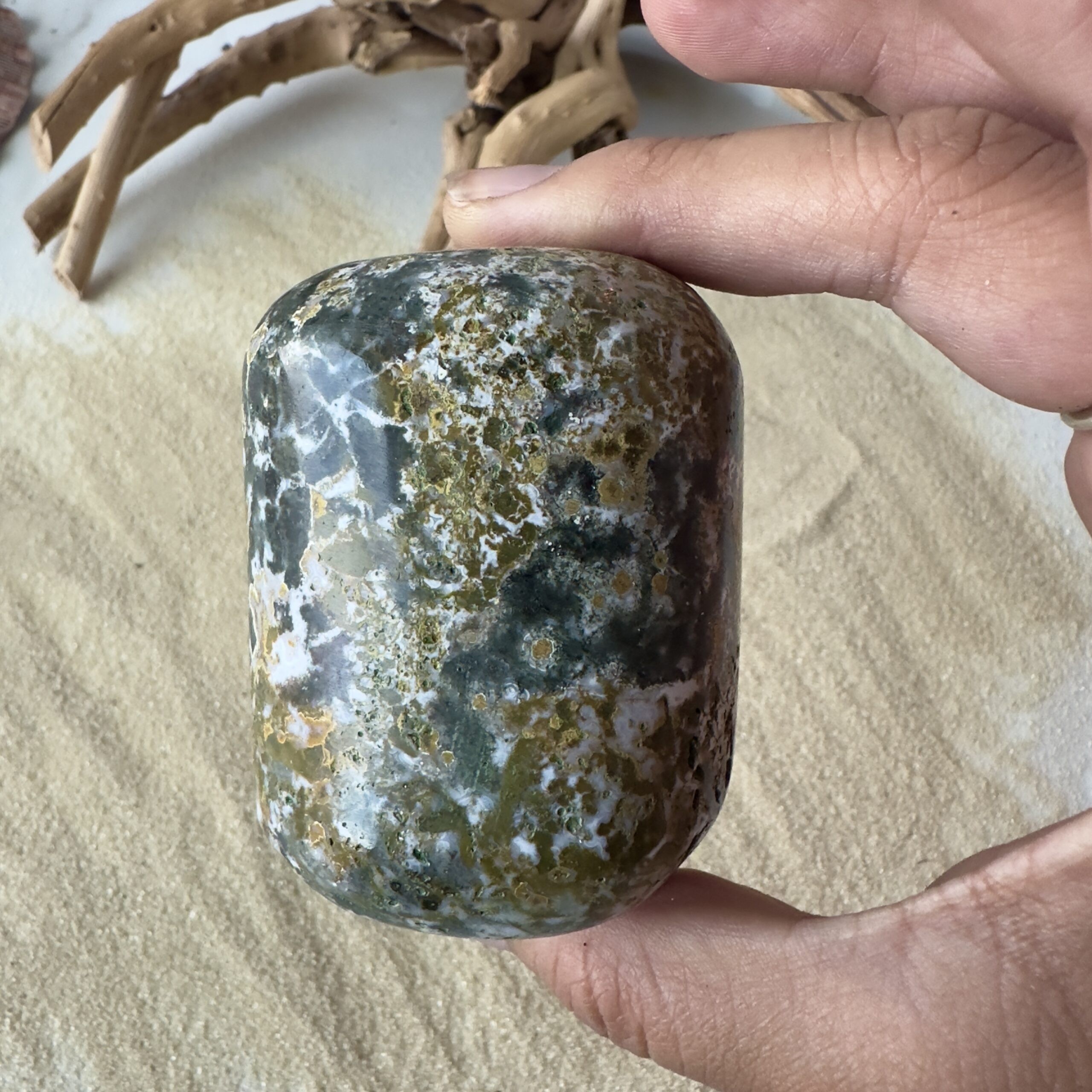 Ocean Jasper Power Stone for a positive outlook & joy - Sage Goddess